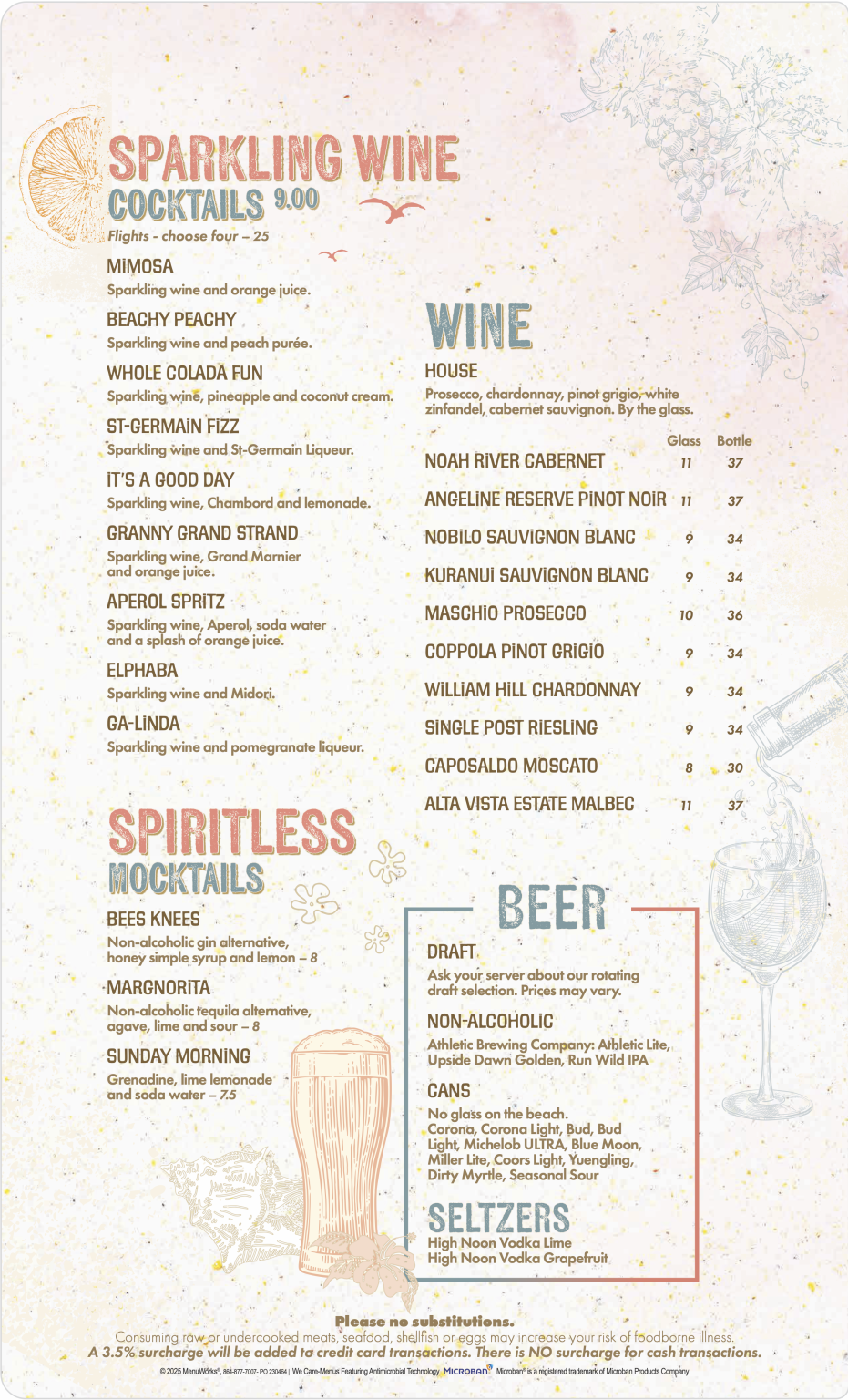 Menu - The Conch Cafe