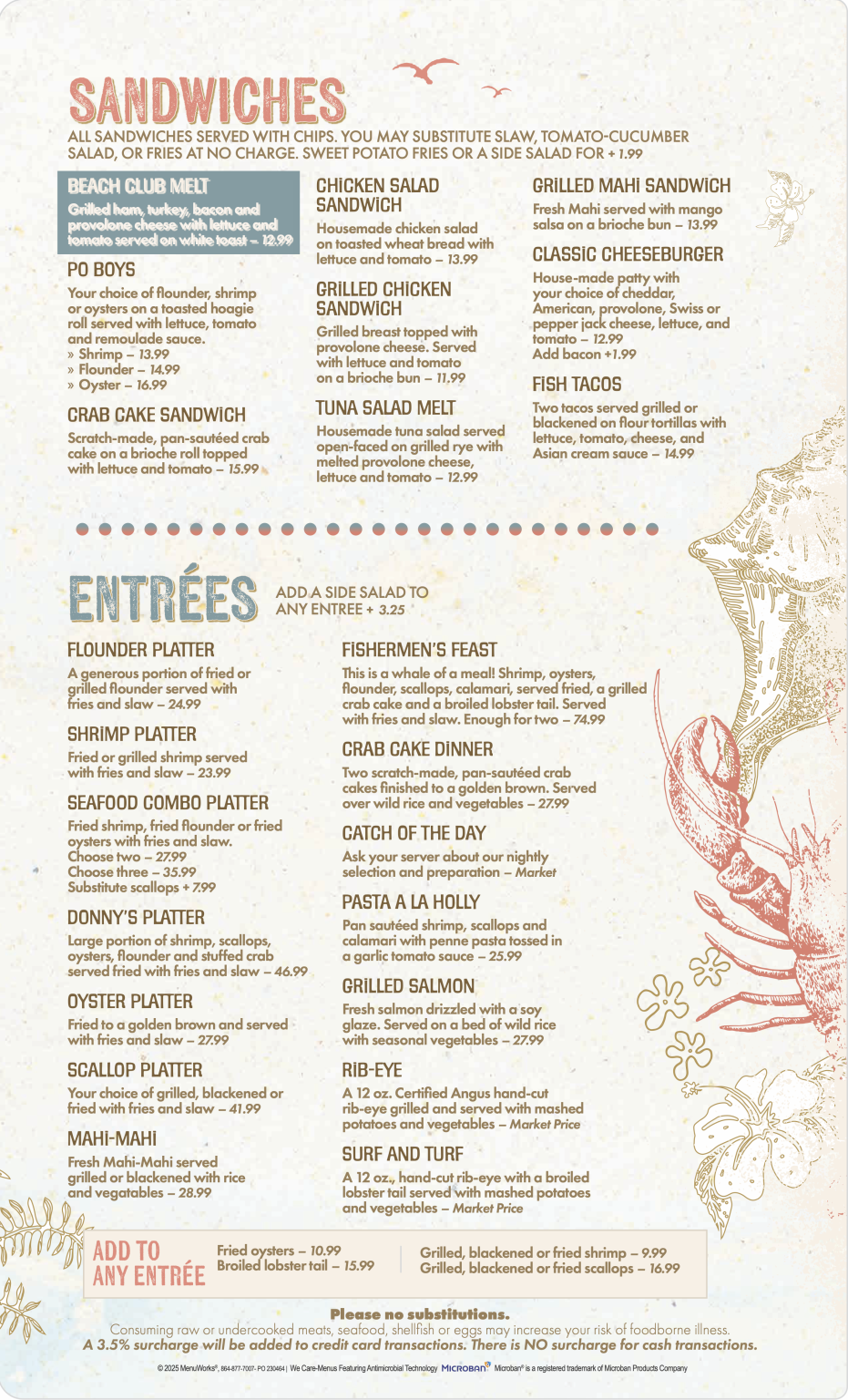 Menu - The Conch Cafe